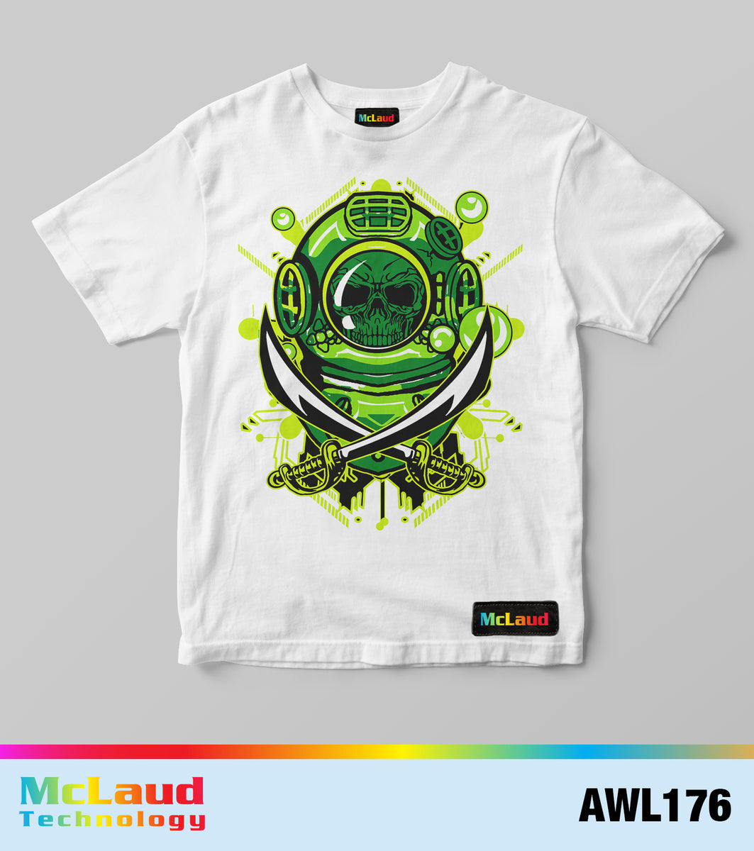 McLaud EPS Artwork AWL176, Skull Pirate Octopus, Editable, Instant Dow ...